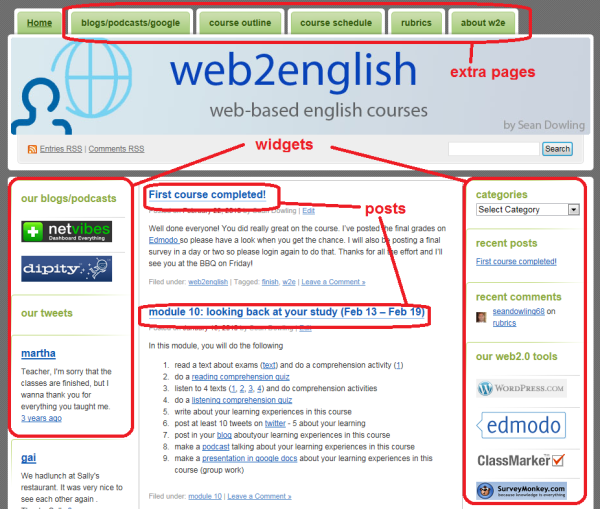 Using blogs to create web-based English courses - Teaching English with ...